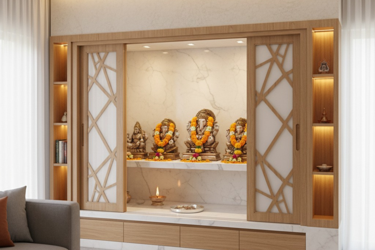 Pooja unit – Inhouse Interiors